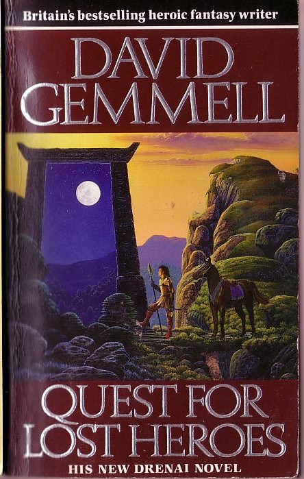 David Gemmell QUEST FOR LOST HEROES book cover scans